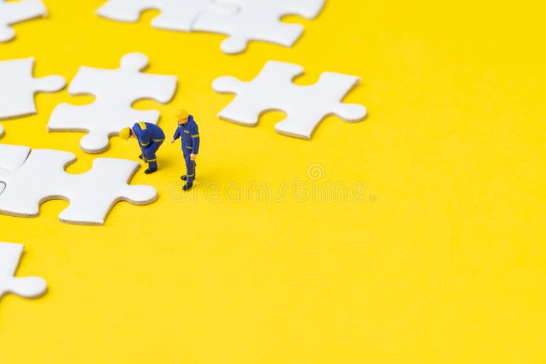 Team, Problem Solution or Business Success Strategy Concept, Min Stock ...