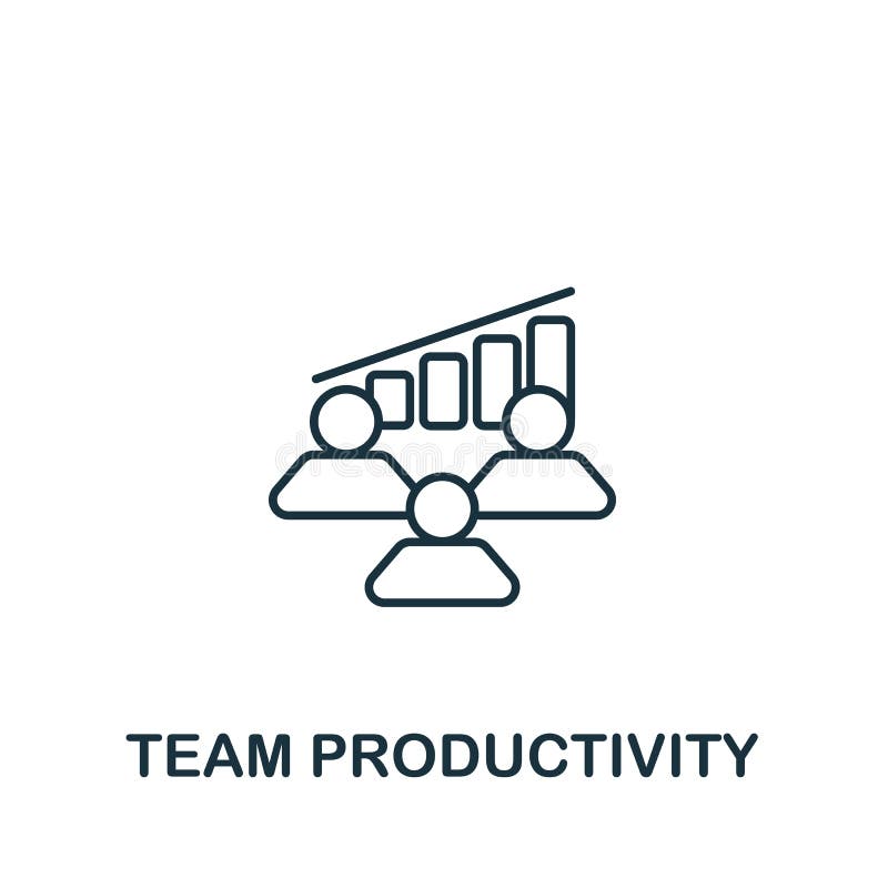 Team Productivity Icon. Line Simple Icon for Templates, Web Design and ...