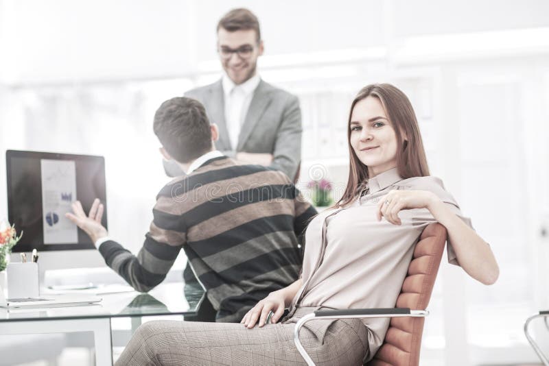 Team of Professional Copywriters Working on a New Advertising Project ...