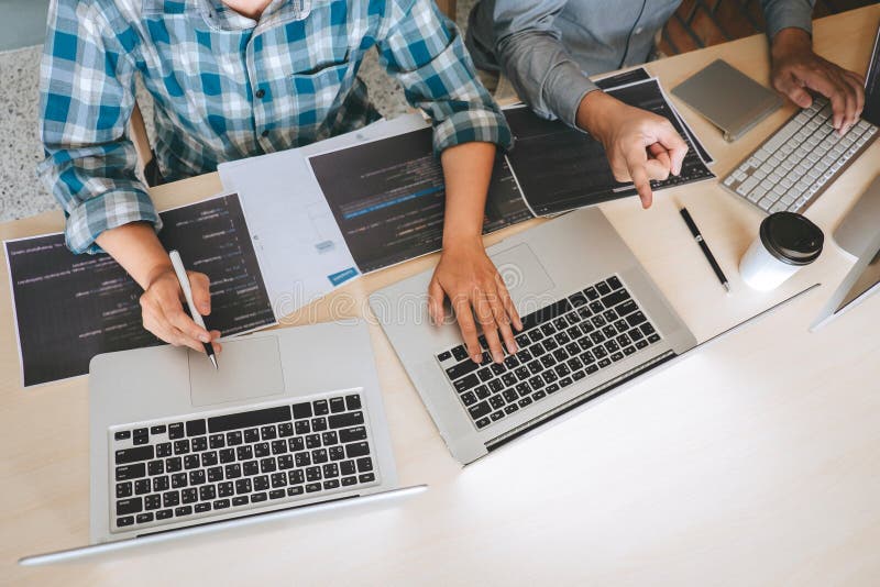 Team of Professional Developer Programmer Cooperation Meeting and ...