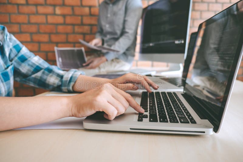 Team of Professional Developer Programmer Cooperation Meeting and ...