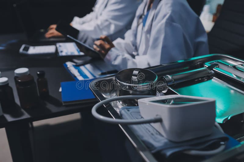 Team of Professional Doctors Having Meeting in Office Stock Image ...