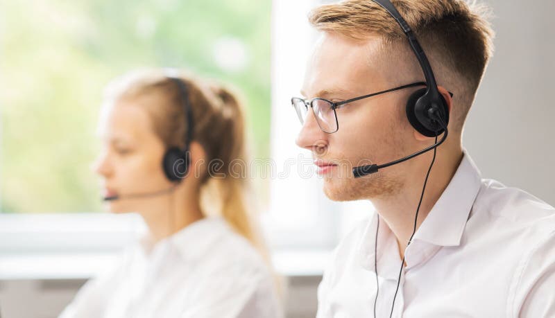 Team of Professional Support Staff Working in the Office. Colleagues in ...