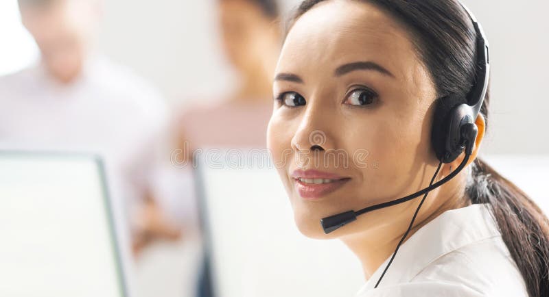 Team of Professional Support Staff Working in the Office. Colleagues in ...