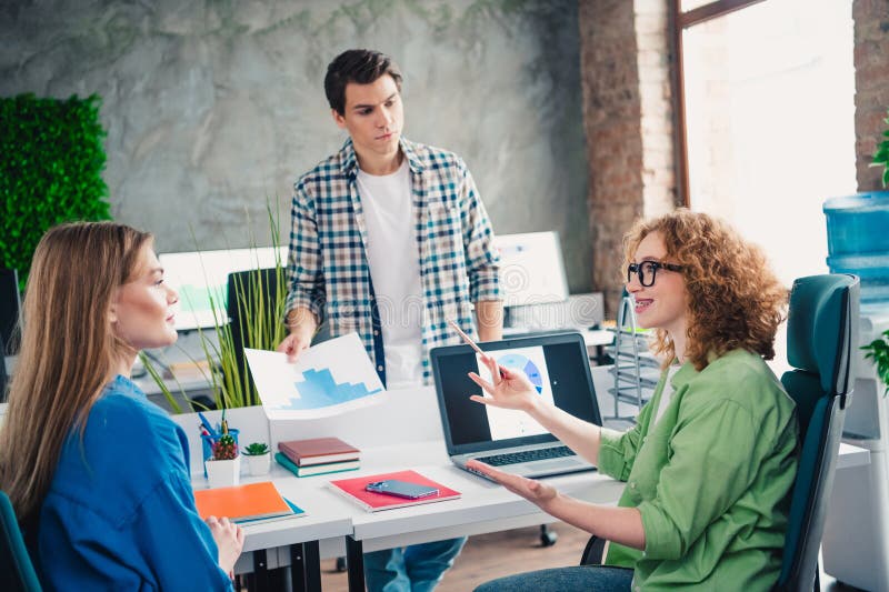 Team of Professionals Collaborating in Modern Office Environment ...