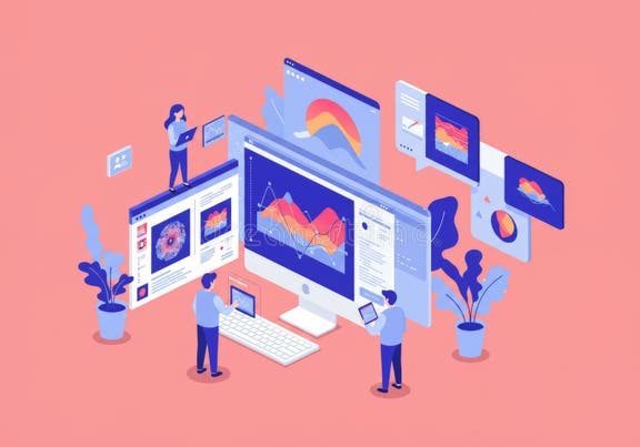 A Team of Professionals Meticulously Work on Computers, Interpreting ...