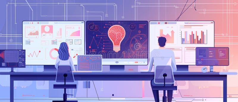 A Team of Professionals Working on Data Analysis and Innovation at ...