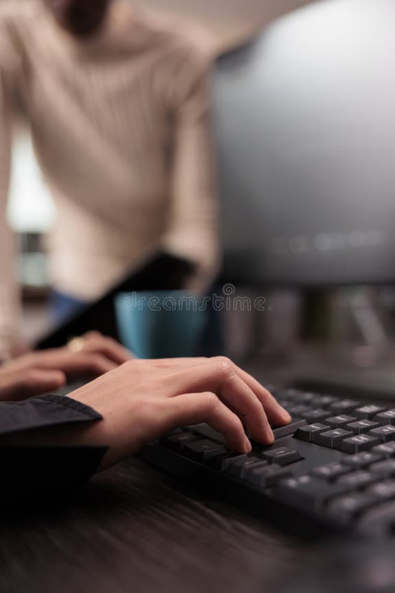 Team of Programmers Typing Machine Learning Html Code Stock Image - Image of desk, information ...