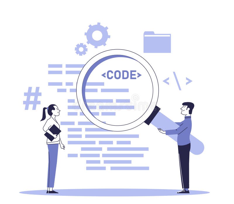 The Process of Code Verification, Software Correction Stock ...