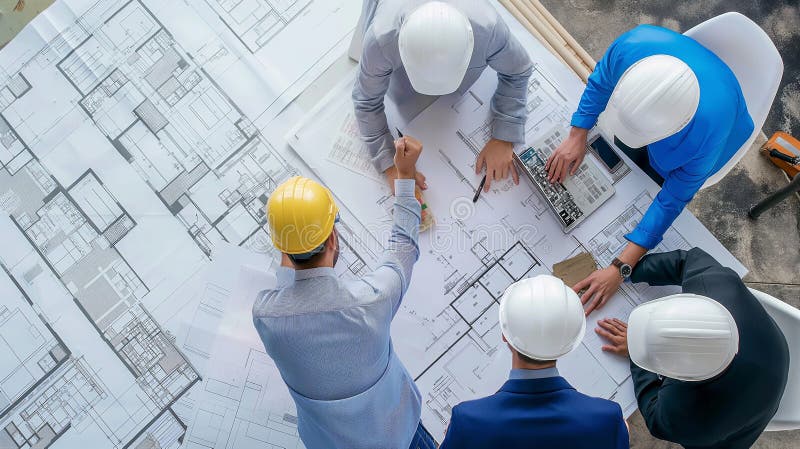 Team of Project Managers Planning and Coordinating Tasks for a Large ...