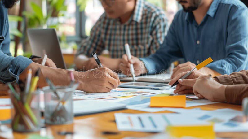 Team of Project Managers Planning and Coordinating Tasks for a Large ...