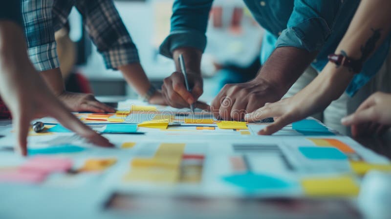 Team of Project Managers Planning and Coordinating Tasks for a Large ...