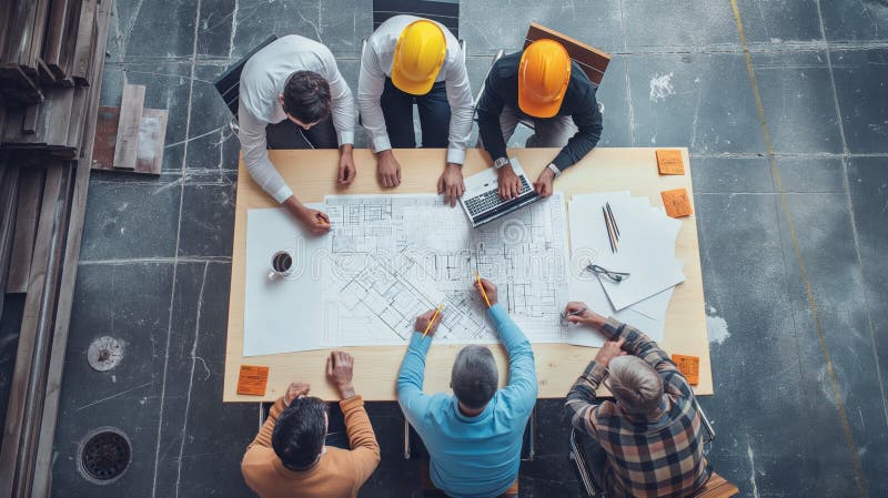 Team of Project Managers Planning and Coordinating Tasks for a Large ...