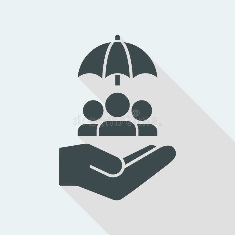 Team Protection - Minimal Vector Icon Stock Vector - Illustration of ...