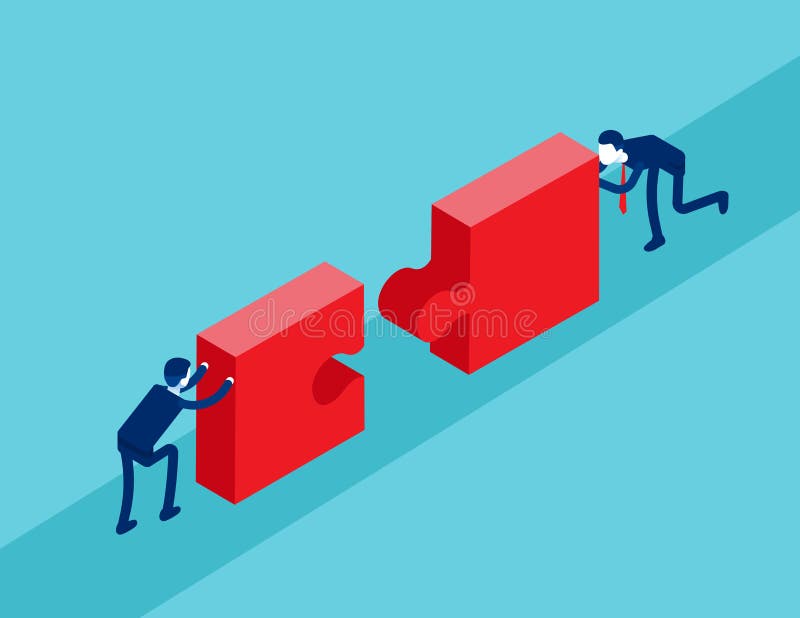 Merging Puzzle Stock Illustrations – 158 Merging Puzzle Stock ...