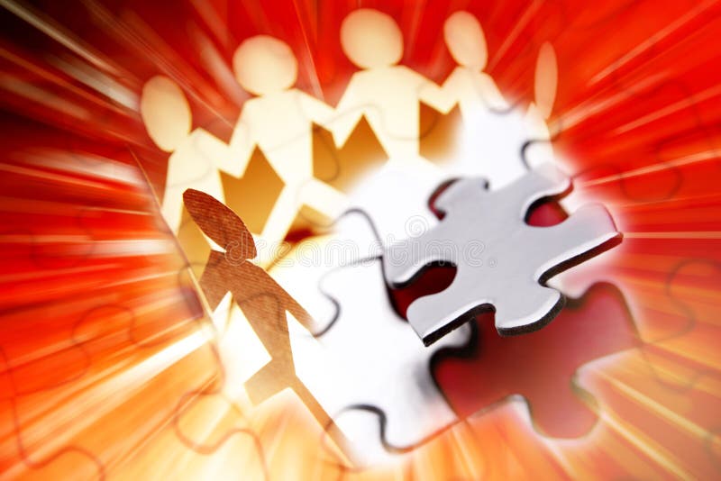 Team puzzle stock photo. Image of couples, dependence - 15731592