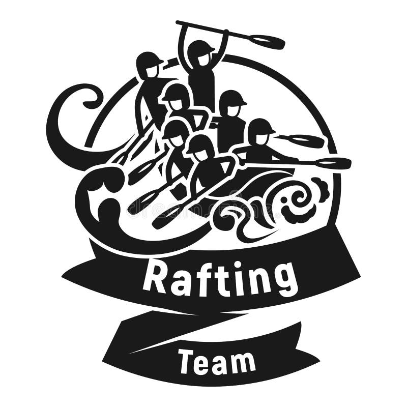 Team Rafting Logo, Simple Style Stock Vector - Illustration of kyaking ...