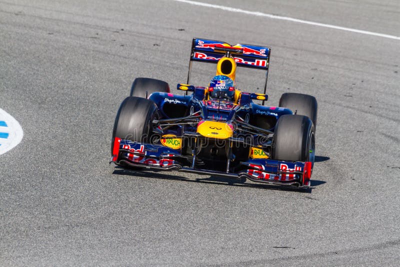 Team Red Bull F1, Sebastian Vettel, 2012 Editorial Image - Image of ...
