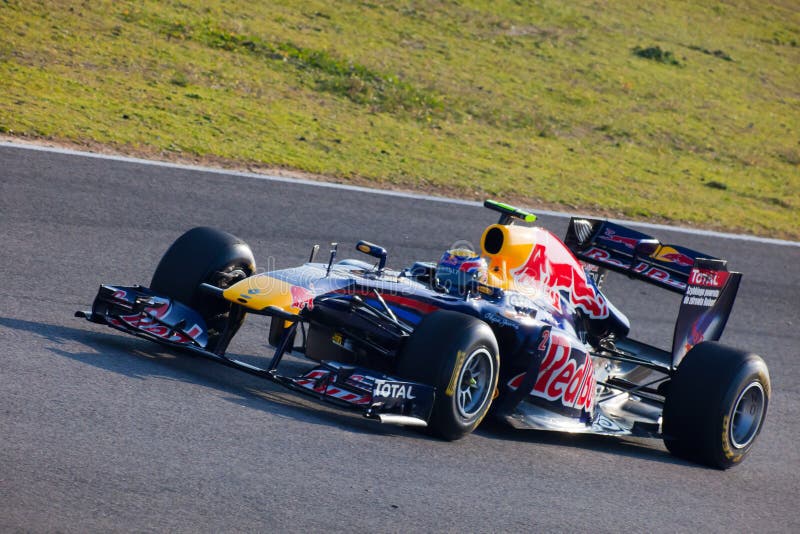 Team Red Bull Racing F1, Mark Webber, 2011 Editorial Stock Photo ...