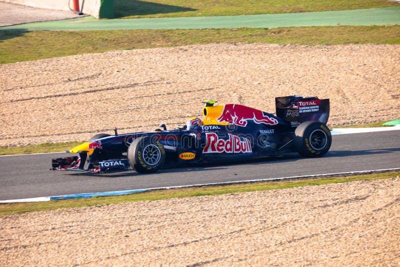Team Red Bull Racing F1, Mark Webber, 2011 Editorial Photo - Image of ...