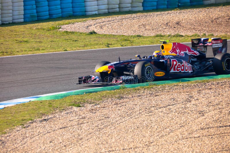 Team Red Bull Racing F1, Mark Webber, 2011 Editorial Photo - Image of ...