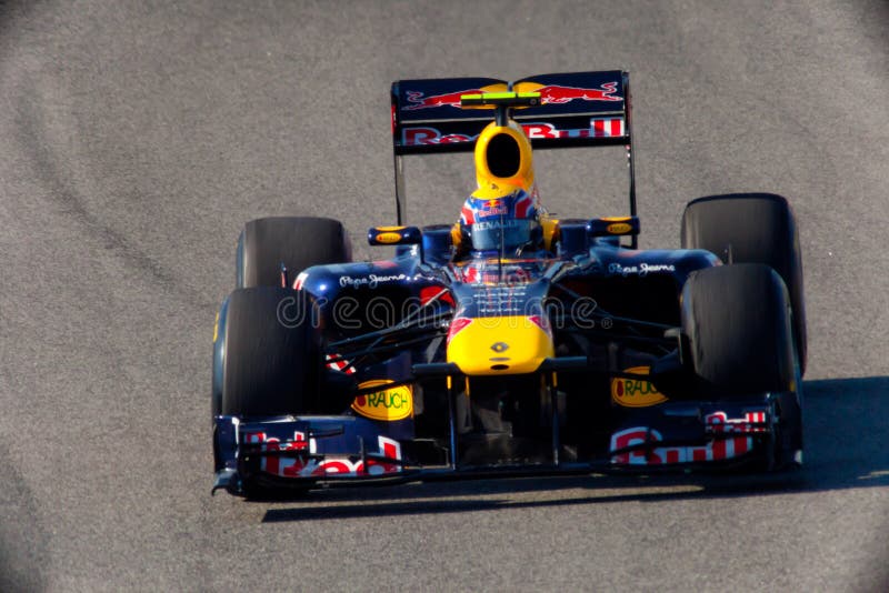 Team RedBull Racing F1, Mark Webber, 2011 Editorial Image - Image of ...