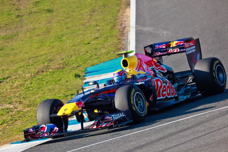 Team RedBull Racing F1, Mark Webber, 2011 Editorial Stock Photo - Image ...