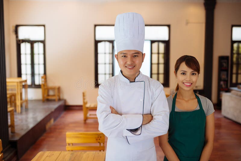 Asian waiter stock image. Image of staff, portrait, person - 15097539