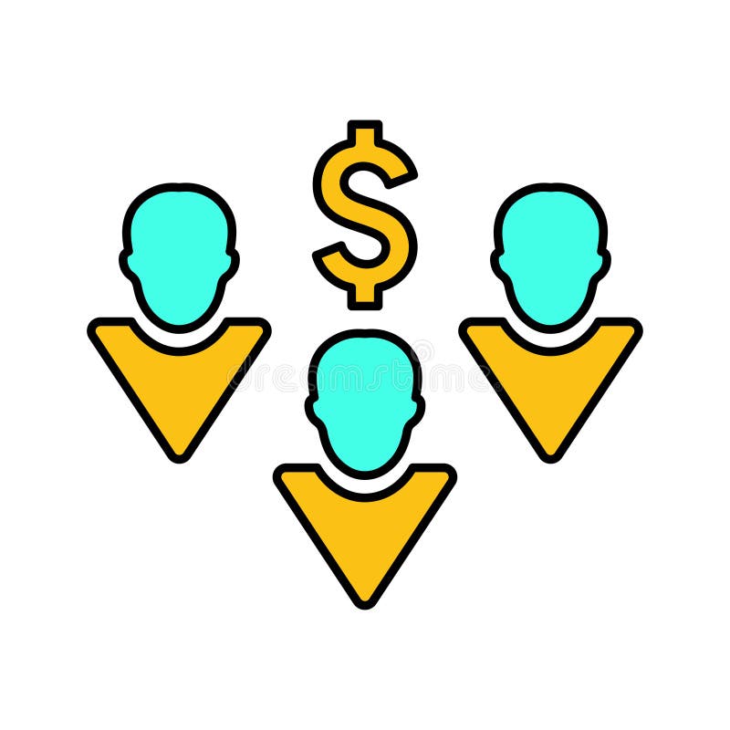 Team Revenue icon stock illustration. Illustration of vector - 289908715