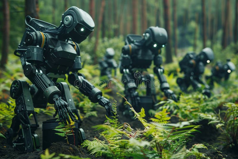 A Team of Robots Efficiently Planting a Forest Demonstrating the Power ...