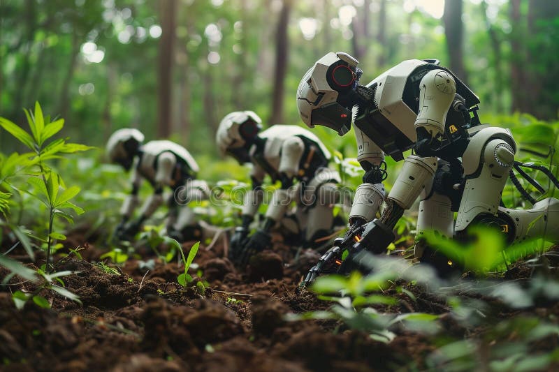 A Team of Robots Efficiently Planting a Forest Demonstrating the Power ...