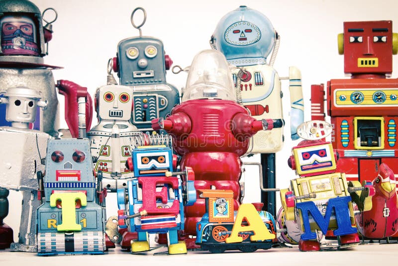 Team of Robots Working in a Hospital Setting. Generative AI Stock Image ...