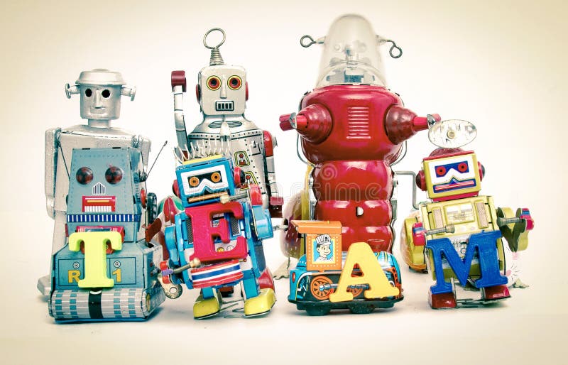 Team of Robots Working in a Hospital Setting. Generative AI Stock Image ...