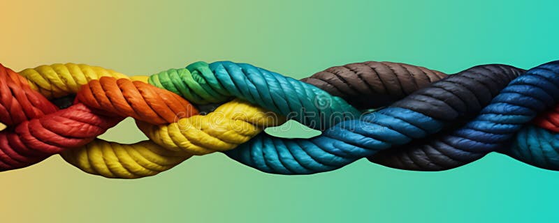 Team Rope Diverse Strength Connect Partnership Together Teamwork Unity ...
