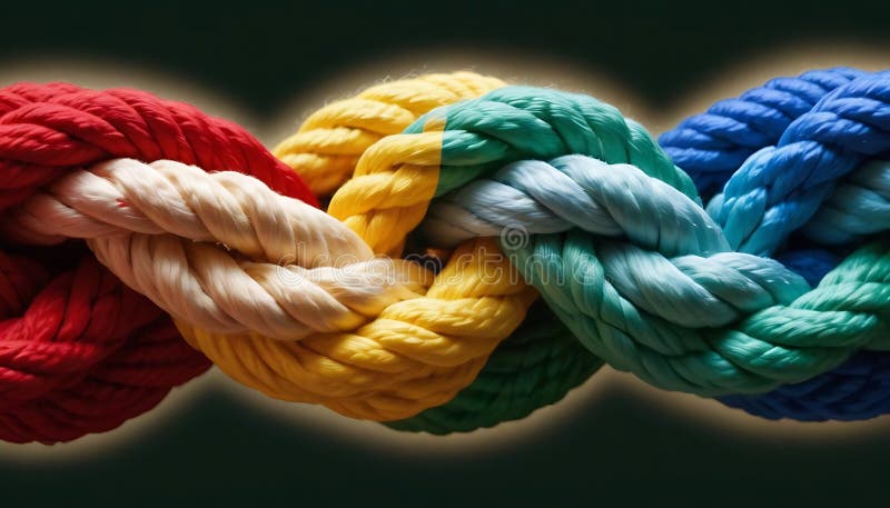 Team Rope Diverse Strength Connect Partnership Together Teamwork Unity ...