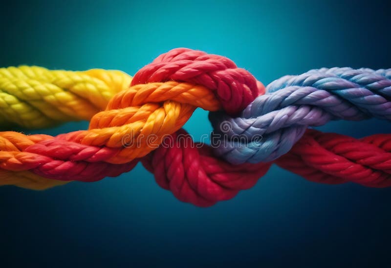 Team Rope Diverse Strength Connect Partnership Together Teamwork Unity ...