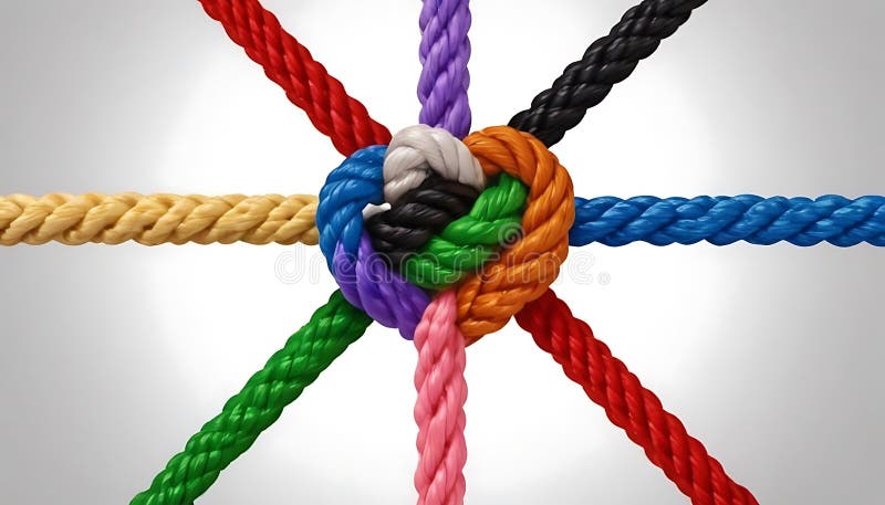 Team Rope Diverse Strength Connect Partnership Together Teamwork Unity ...