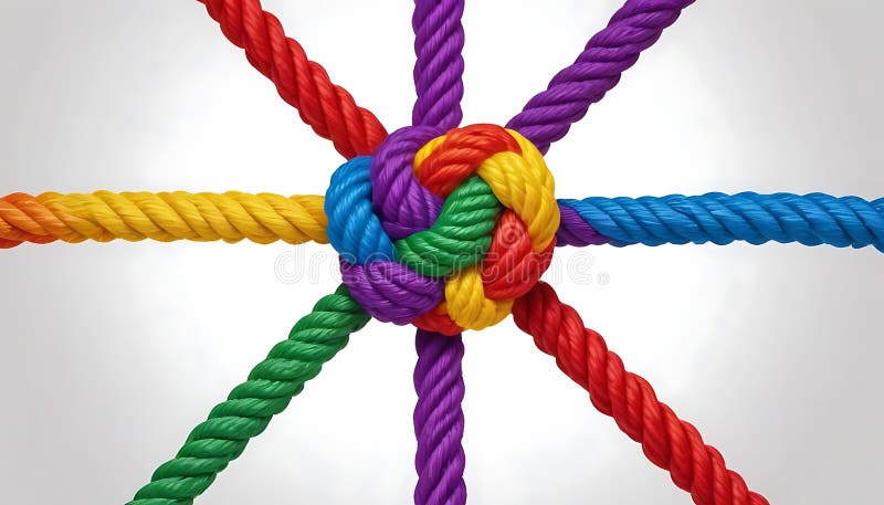 Team Rope Diverse Strength Connect Partnership Together Teamwork Unity ...