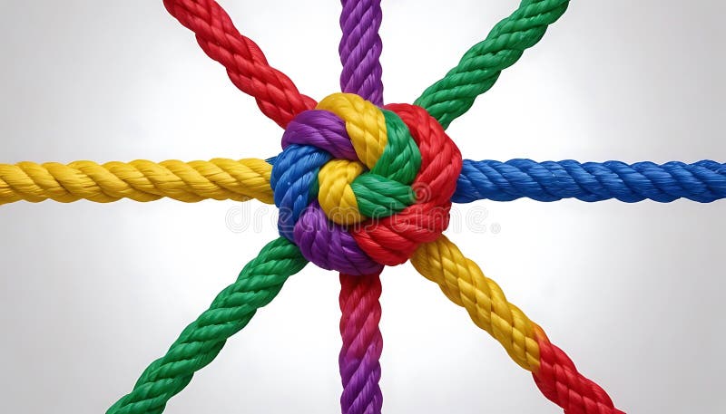Team Rope Diverse Strength Connect Partnership Together Teamwork Unity ...