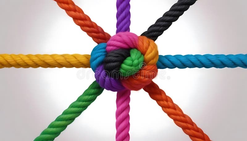 Team Rope Diverse Strength Connect Partnership Together Teamwork Unity ...