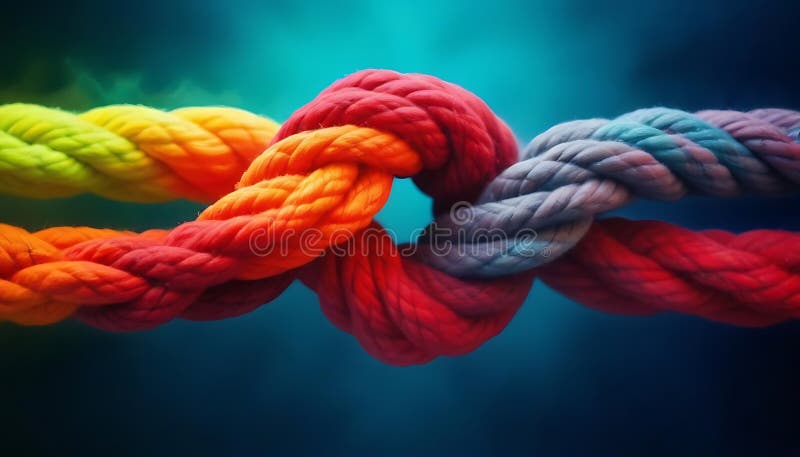 Team Rope Diverse Strength Connect Partnership Together Teamwork Unity ...