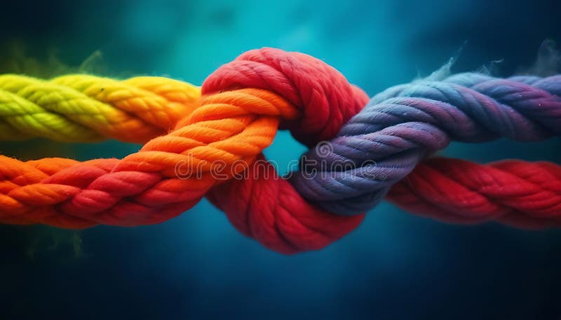 Team Rope Diverse Strength Connect Partnership Together Teamwork Unity ...
