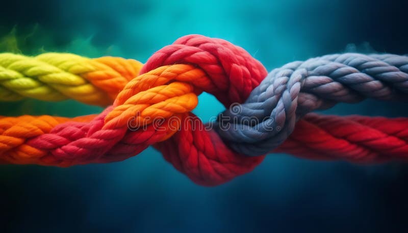 Team Rope Diverse Strength Connect Partnership Together Teamwork Unity ...