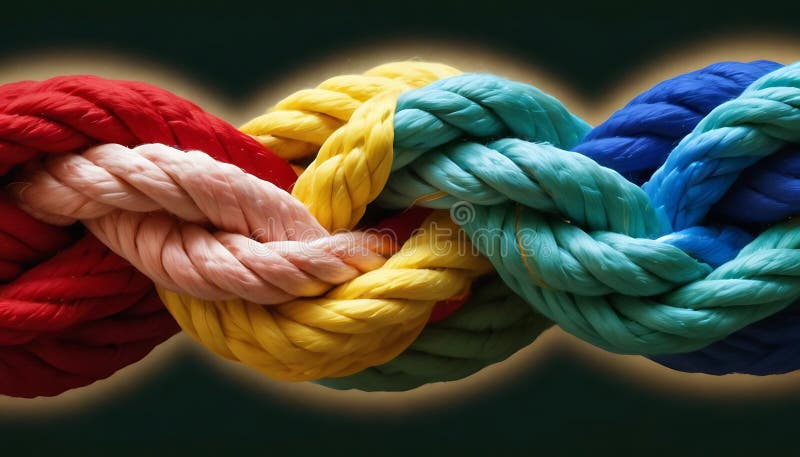 Team Rope Diverse Strength Connect Partnership Together Teamwork Unity ...