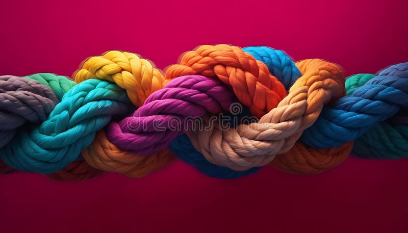 Team Rope Diverse Strength Connect Partnership Together Teamwork Unity ...