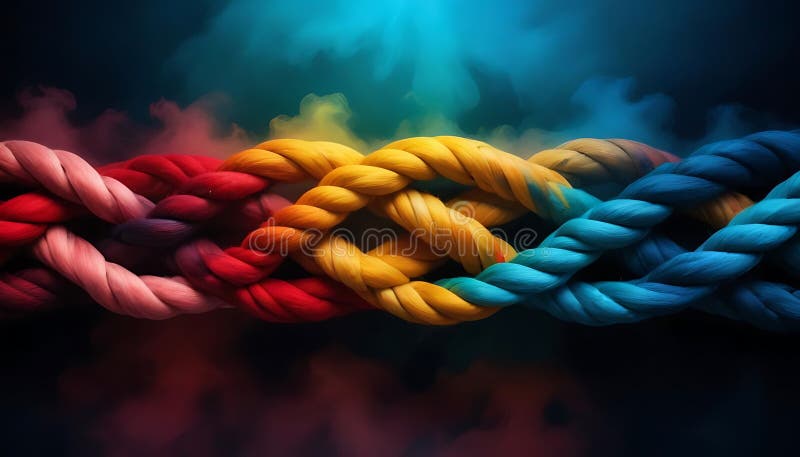 Team Rope Diverse Strength Connect Partnership Together Teamwork Unity ...