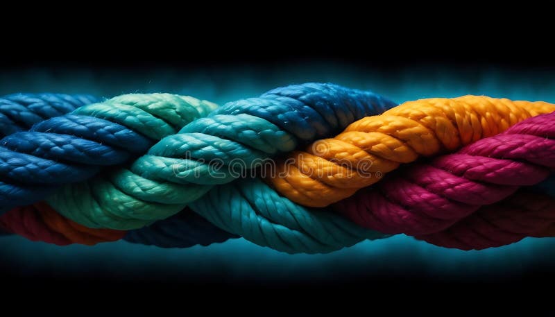 Team Rope Diverse Strength Connect Partnership Together Teamwork Unity ...