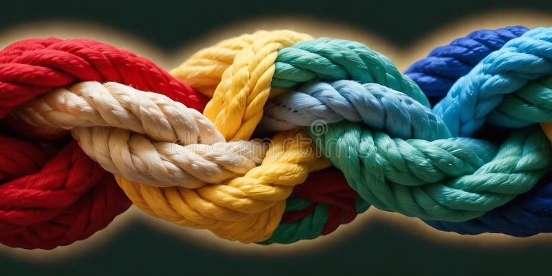 Team Rope Diverse Strength Connect Partnership Together Teamwork Unity ...