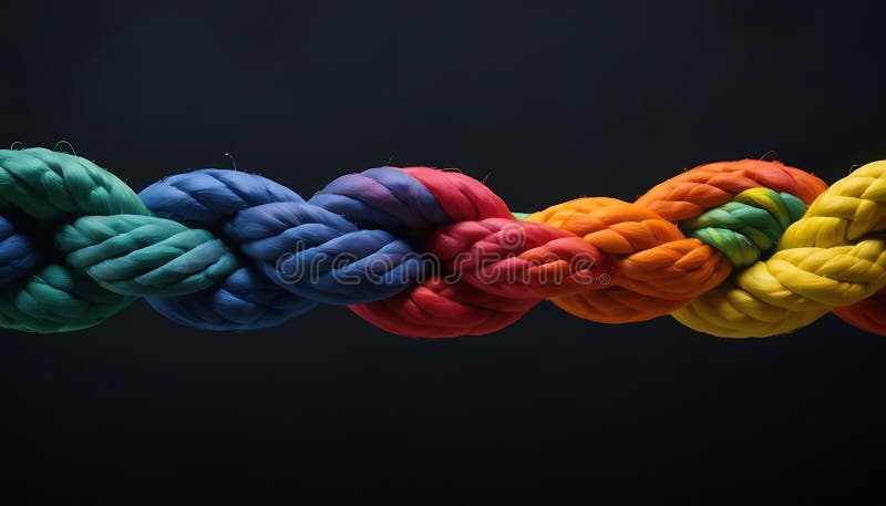 Team Rope Diverse Strength Connect Partnership Together Teamwork Unity ...