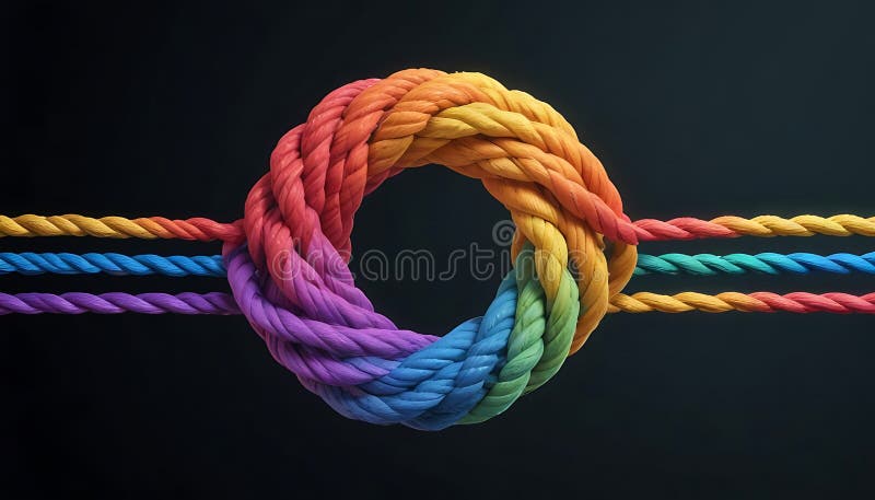 Team Rope Diverse Strength Connect Partnership Together Teamwork Unity ...